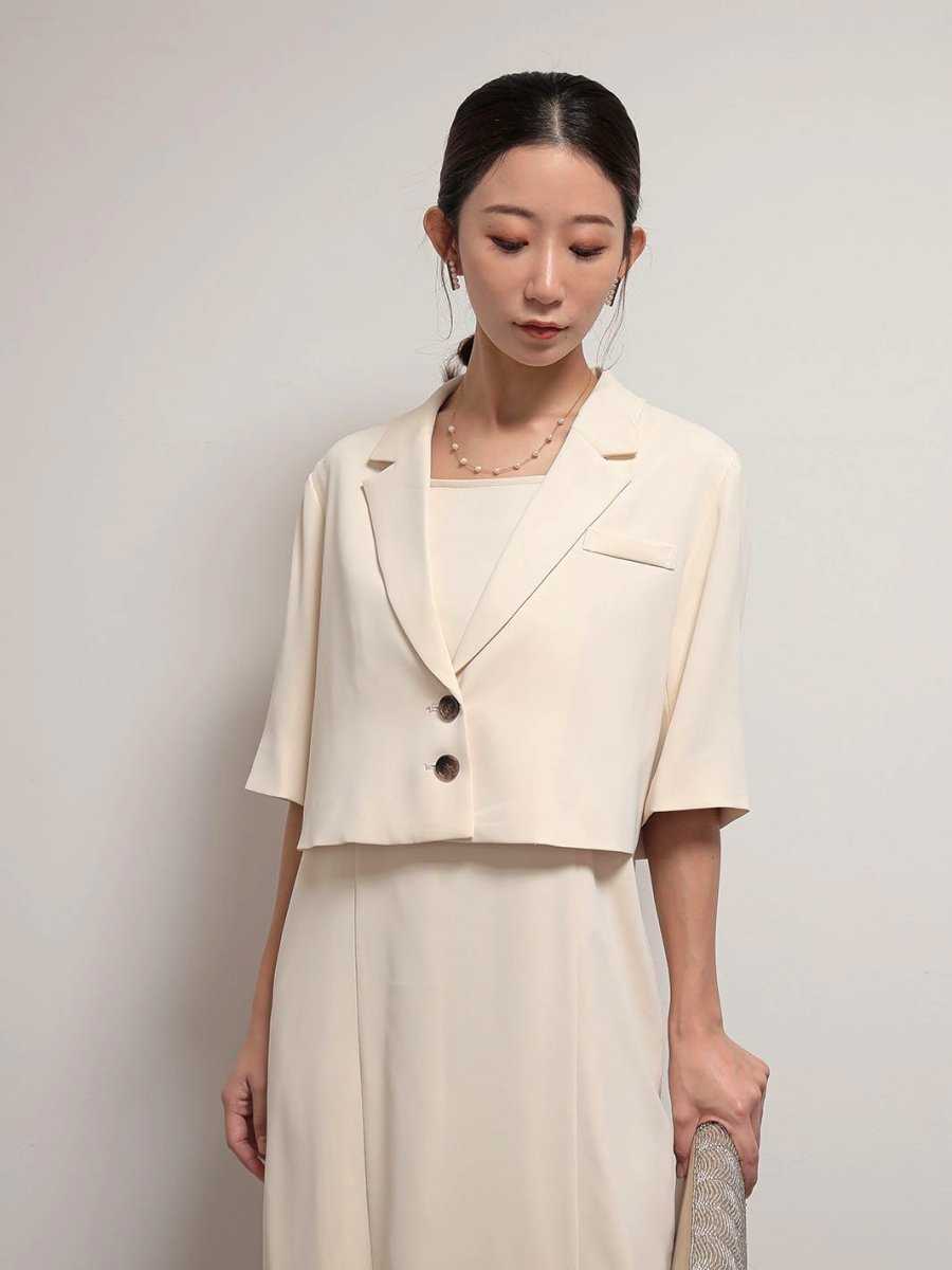 ライトジャケット＆シンプルキャミワンーピースセットドレス &Robu. ドレス お呼ばれドレス, 成人式, 二次会, パーティ, 披露宴 – Lien lab.